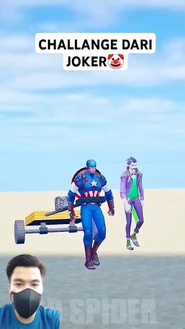 Challenge dari joker #shorts #short #memes #funny #spiderman #reaction - YouTube