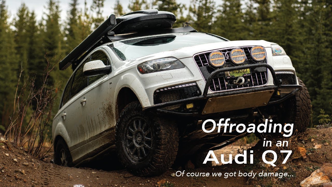 Trail exploring in an Offroad Audi Q7 - YouTube