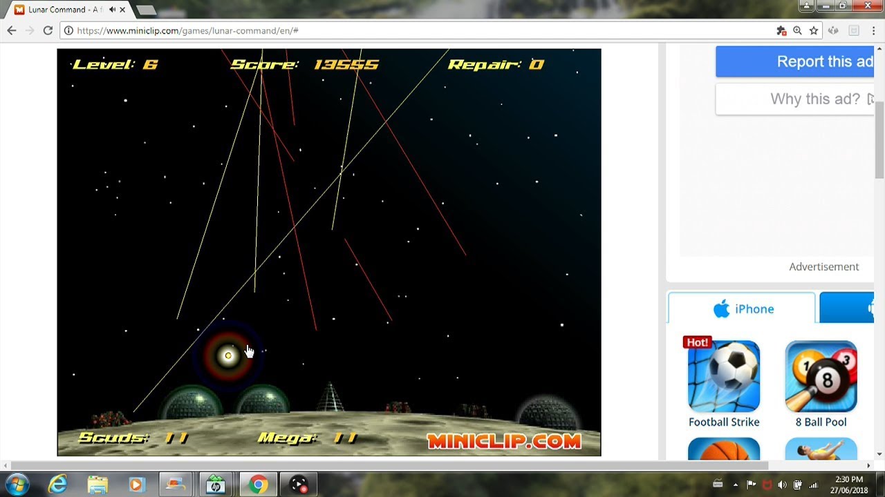 Lets Play: Lunar Command (Miniclip) - YouTube