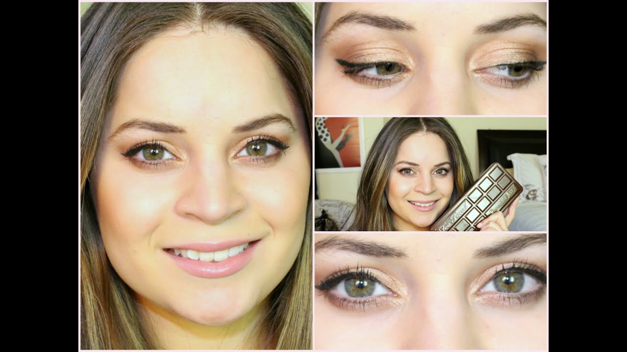 Too Faced Chocolate Bar Palette Tutorial | My Everyday Makeup Routine ...