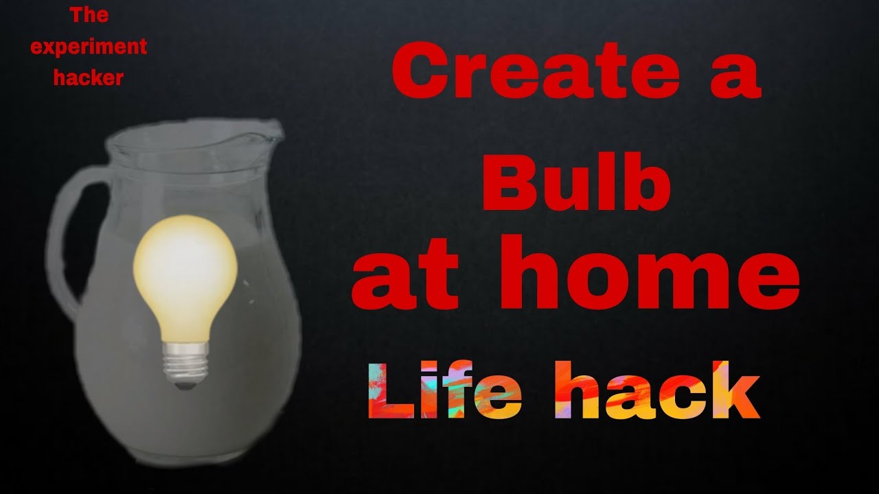 create bulb in blender || how to make bulb at home || the experiment ...