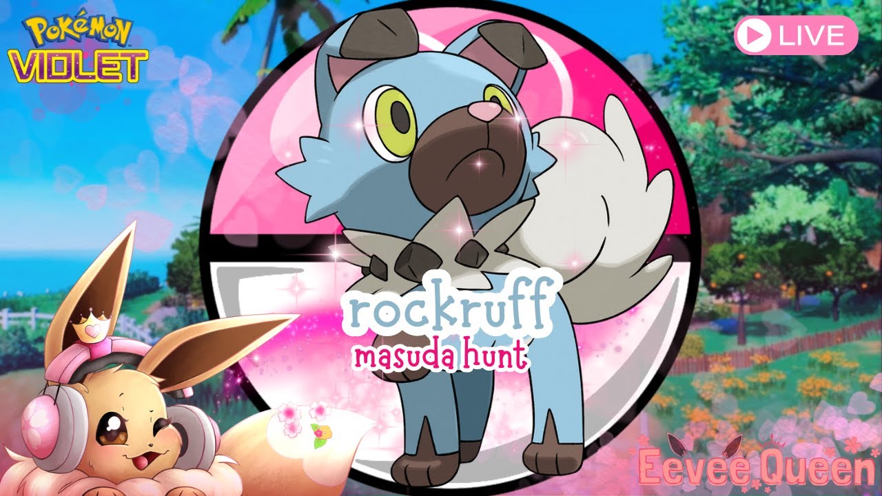 🔴LIVE! masuda Own Tempo Rockruff hunt! (LINE COMPLETED!) | Pokémon Violet - YouTube