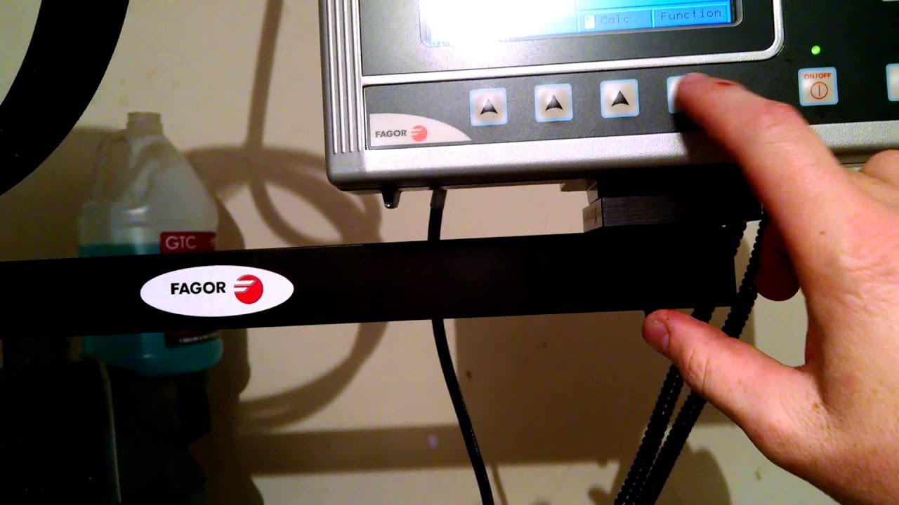 Added a Fagor DRO 40i to the Bridgeport. - YouTube