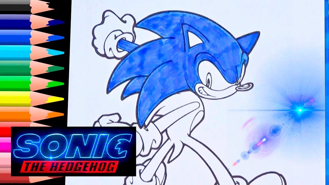 ⚡️SONIC COLORING🎨Learn Color For Kids🎯 Learn To Paint With Washable ...