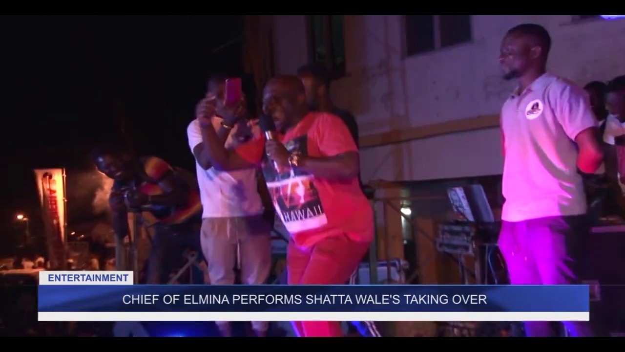 CHIEF OF ELMINA PERFORMS SHATTA WALE'S "TAKING OVER" - YouTube