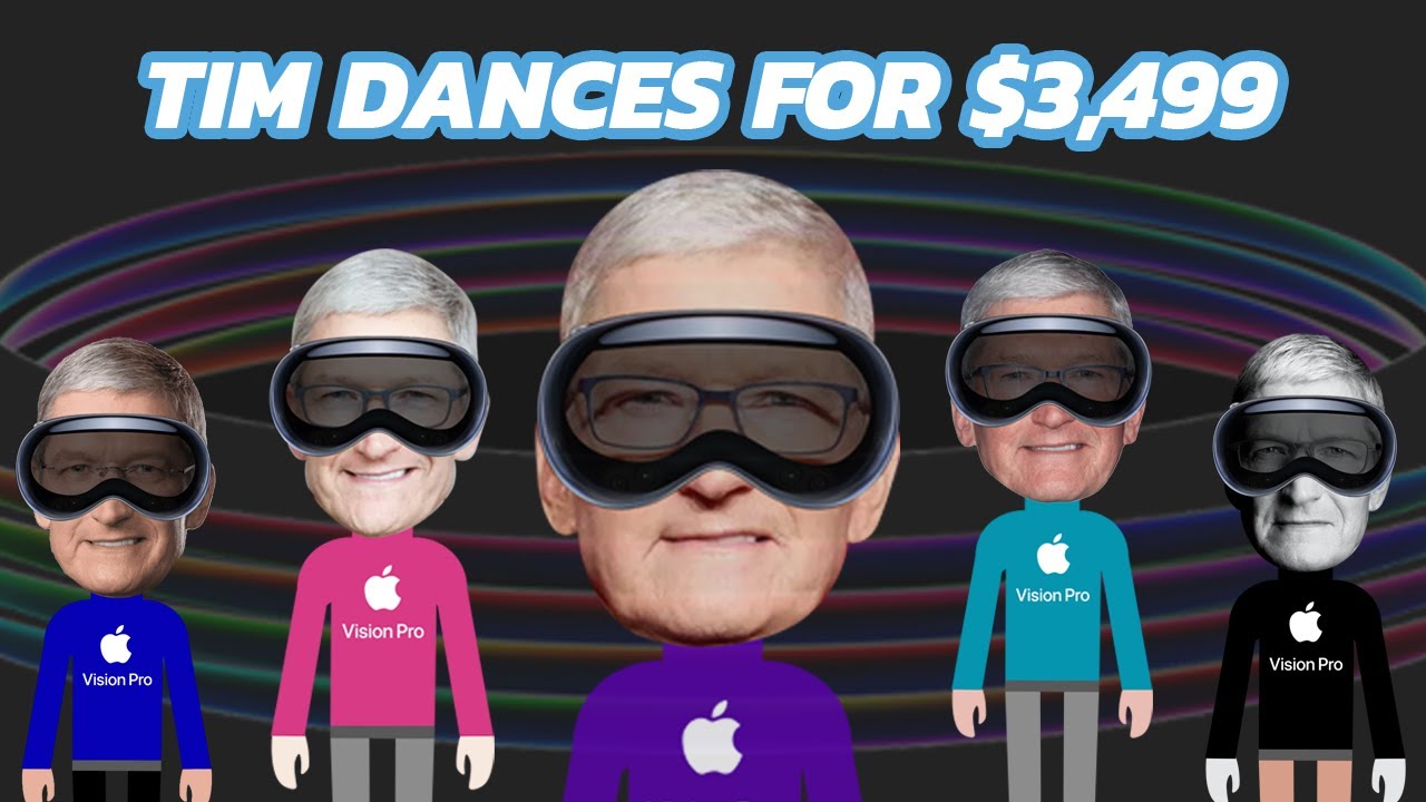 Tim Cook Dances for $3,499 - WWDC 2023 Snapshots - YouTube