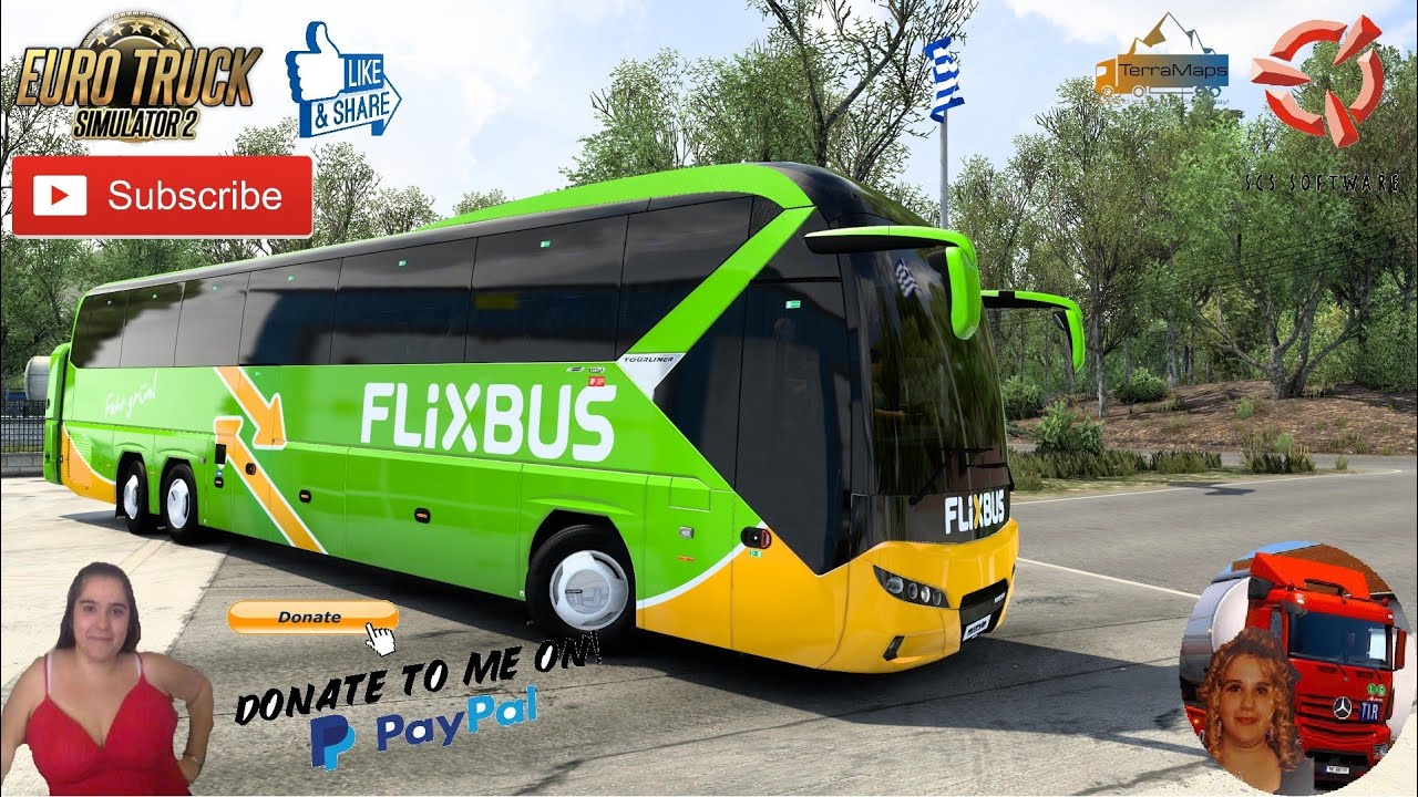 Euro Truck Simulator 2 (1.42) FlixBus Neoplan Tourliner and Neoplan ...