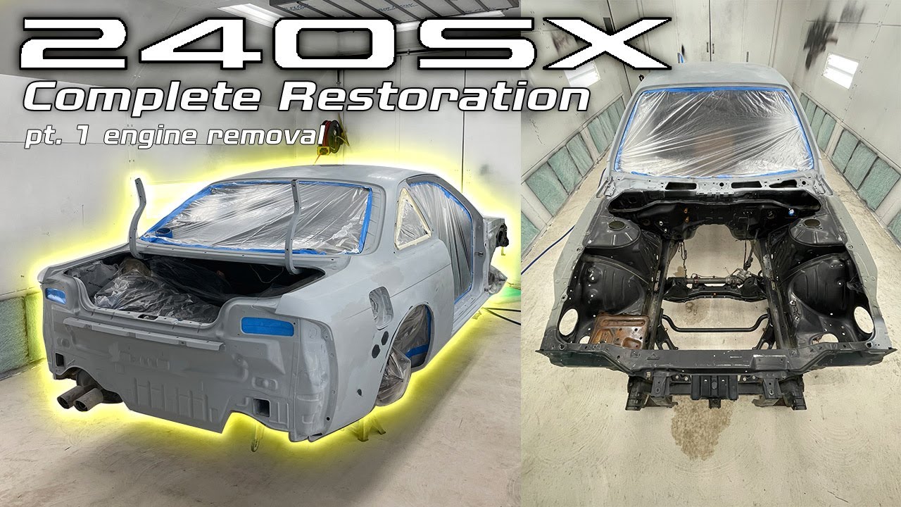 S14 240SX Gets Complete Restoration Part 1 & Engine Removal - YouTube
