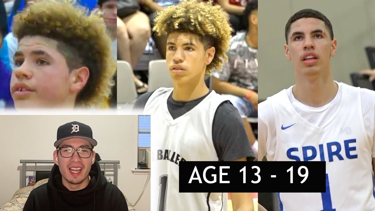 THE EVOLUTION OF LAMELO BALL (Age 13 - 18)! REACTION! NEW COLLEGE ...