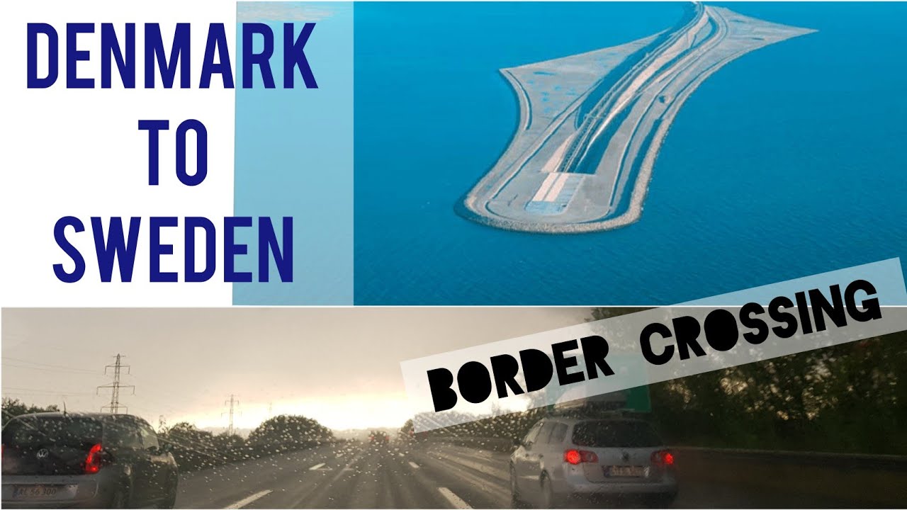 Denmark to Sweden//Danish Border // Øresund Bridge crossing // Malmo ...