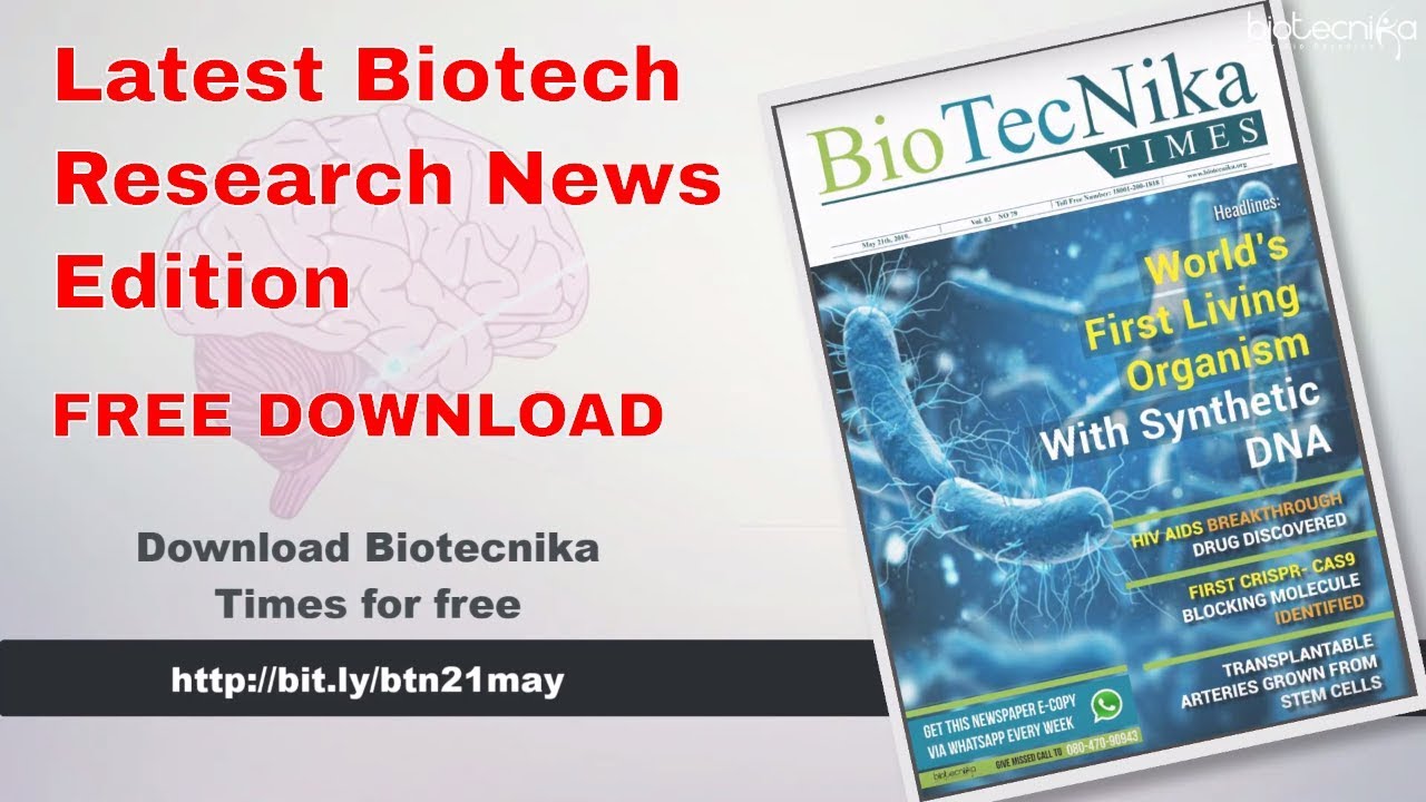 Biotecnika Times - Biotech Research News Special Edition - YouTube