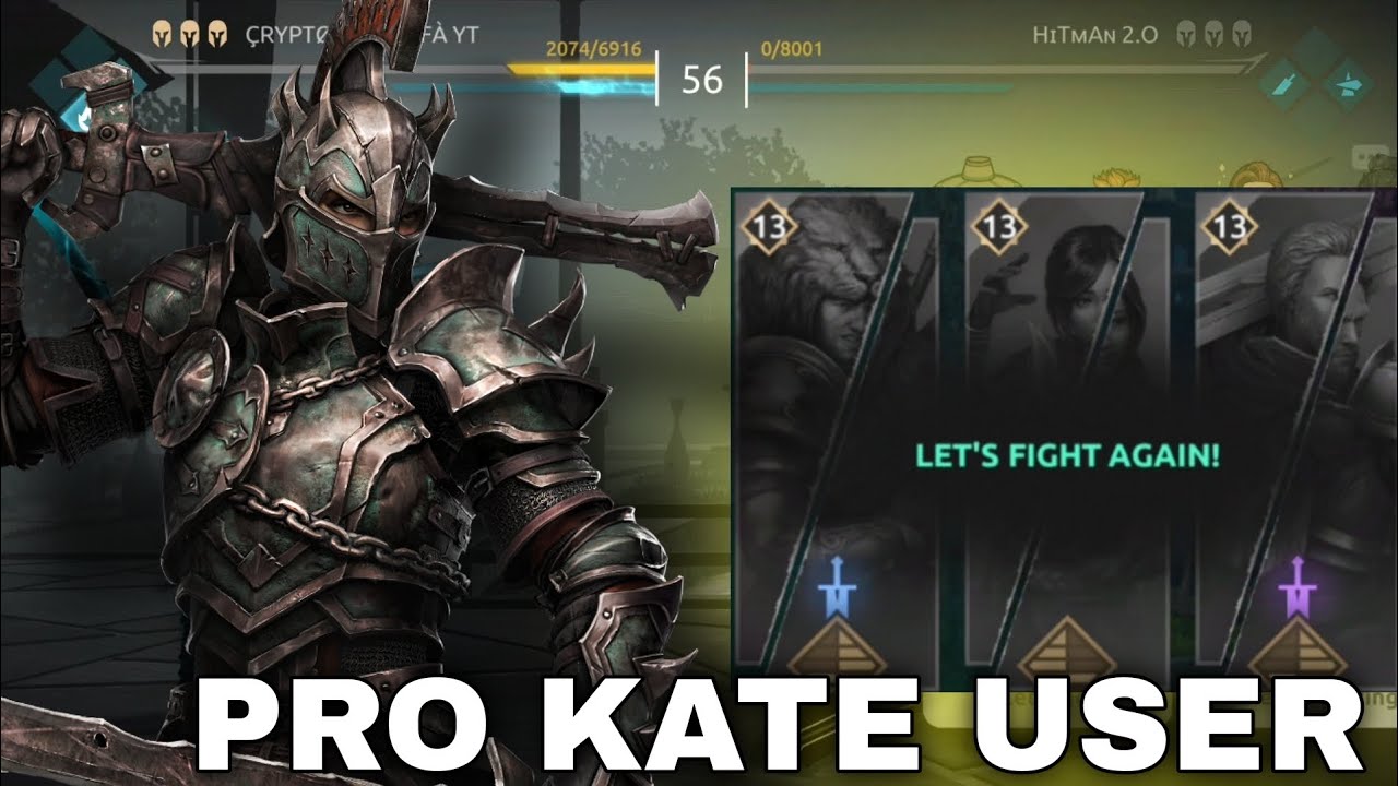 he did 1v3 against my strong team😬 |shadow fight 4 kate| shadow fight 4 ...