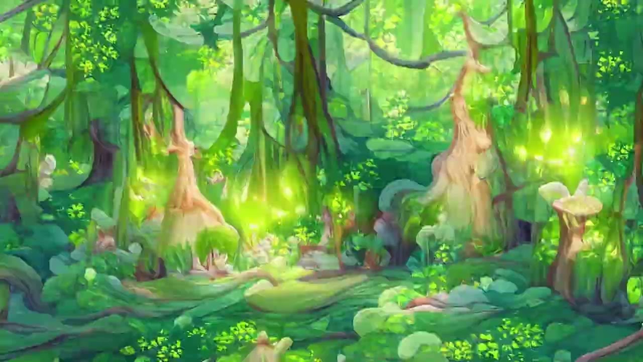 Animated Magical Forest Background