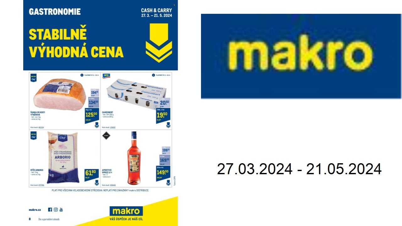 Leták MAKRO (CZ) - 27.3.2024 - 21.5.2024 - YouTube