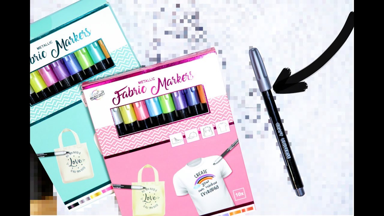 Je Test Les Feutres Textile Fabric Marker De Chez Action - Crash Test ...