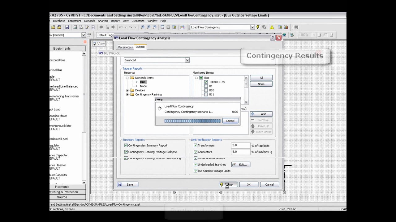 Load Flow Contingency - YouTube