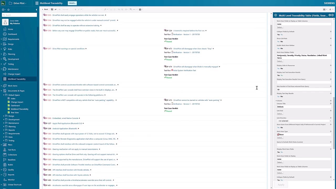 Polarion Shorts - Multilevel Traceability Table Widget - YouTube