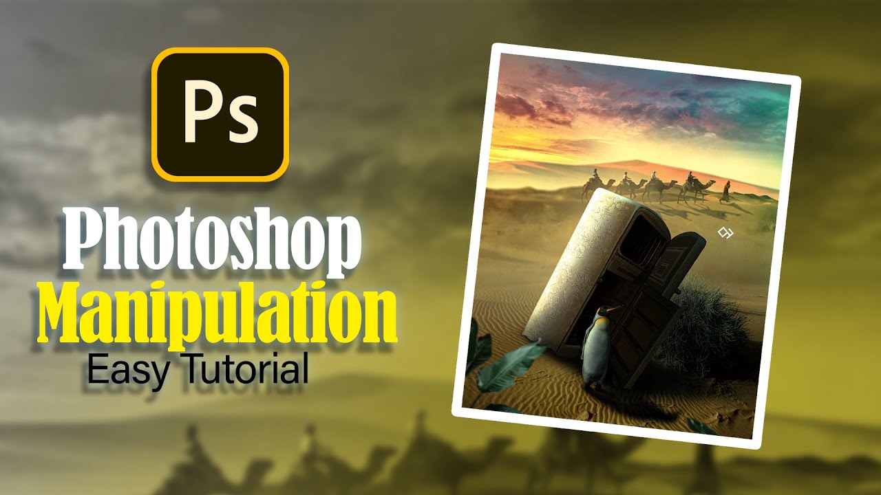 Stucked penguin in desert | Photoshop Manipulation | Tutorial | 2023 ...