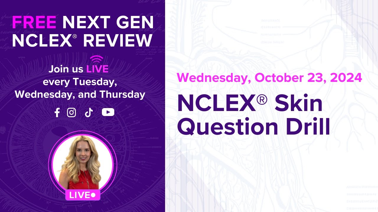 NCLEX® Skin Question Drill - YouTube