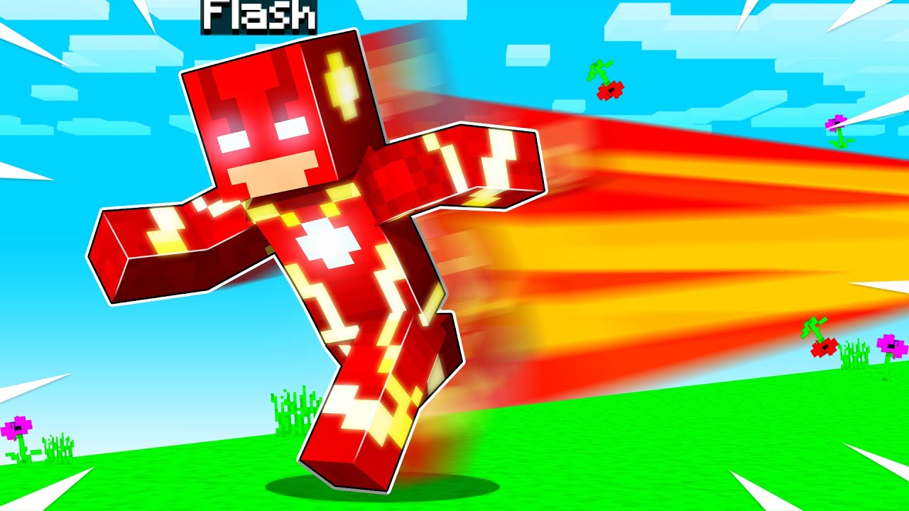 The FASTEST Player in Minecraft (The Flash) - YouTube