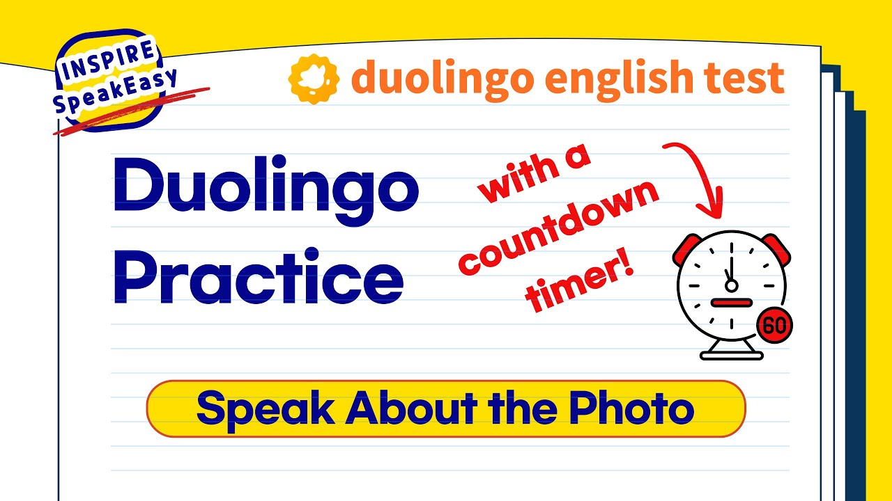 Duolingo Practice - Speak About the Photo Practice #1 (Duolingo English ...