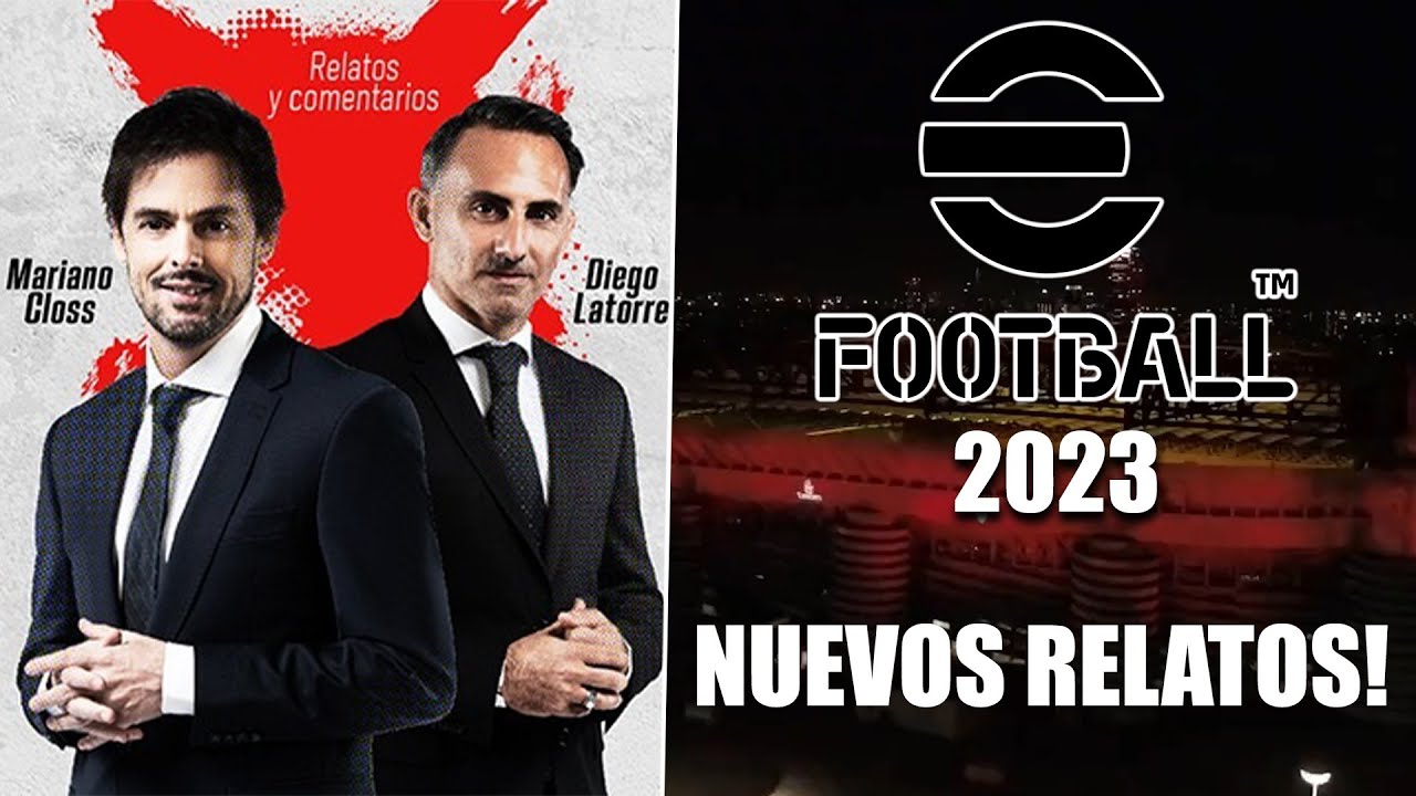 NUEVOS RELATOS ARGENTINOS DE MARIANO CLOSS PARA eFOOTBALL 2023 Y PES ...