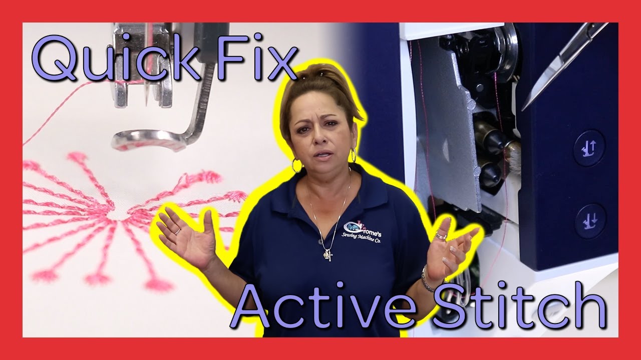 Quick Fix - How to fix Pfaff & Viking Active Stitch - YouTube