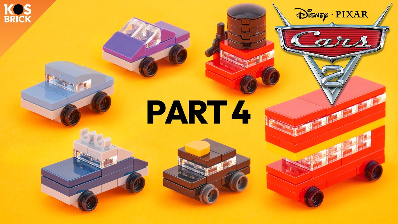 Lego Cars 2 Pixar Mini Vehicles - Part 4 (Tutorial) - YouTube