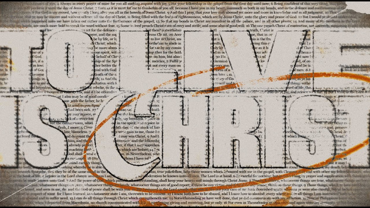 The Attitude of Christ | To Live Is Christ - YouTube