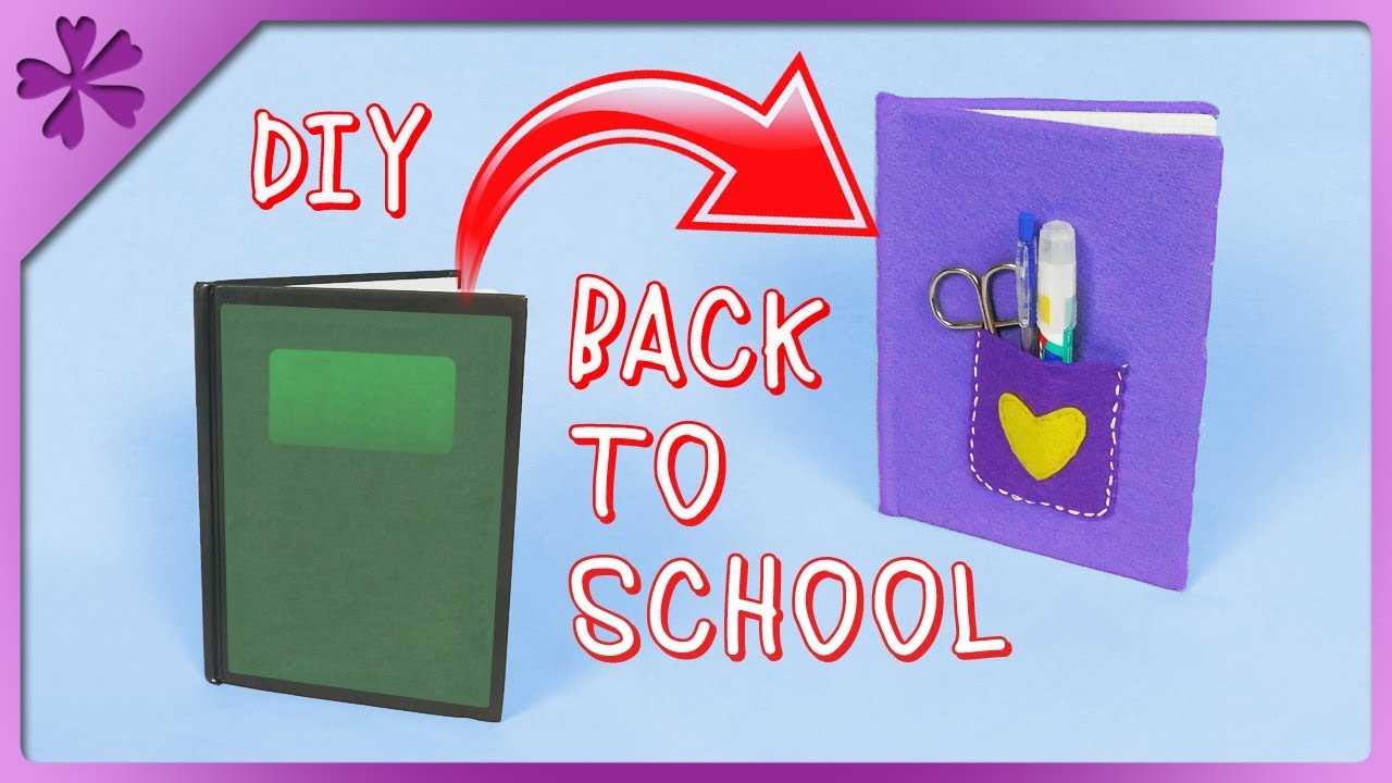 DIY How To Make Notebook Cover With Pocket Back To School ENG diy-how-to-make-notebook-cover-with-pocket-back-to-school-eng