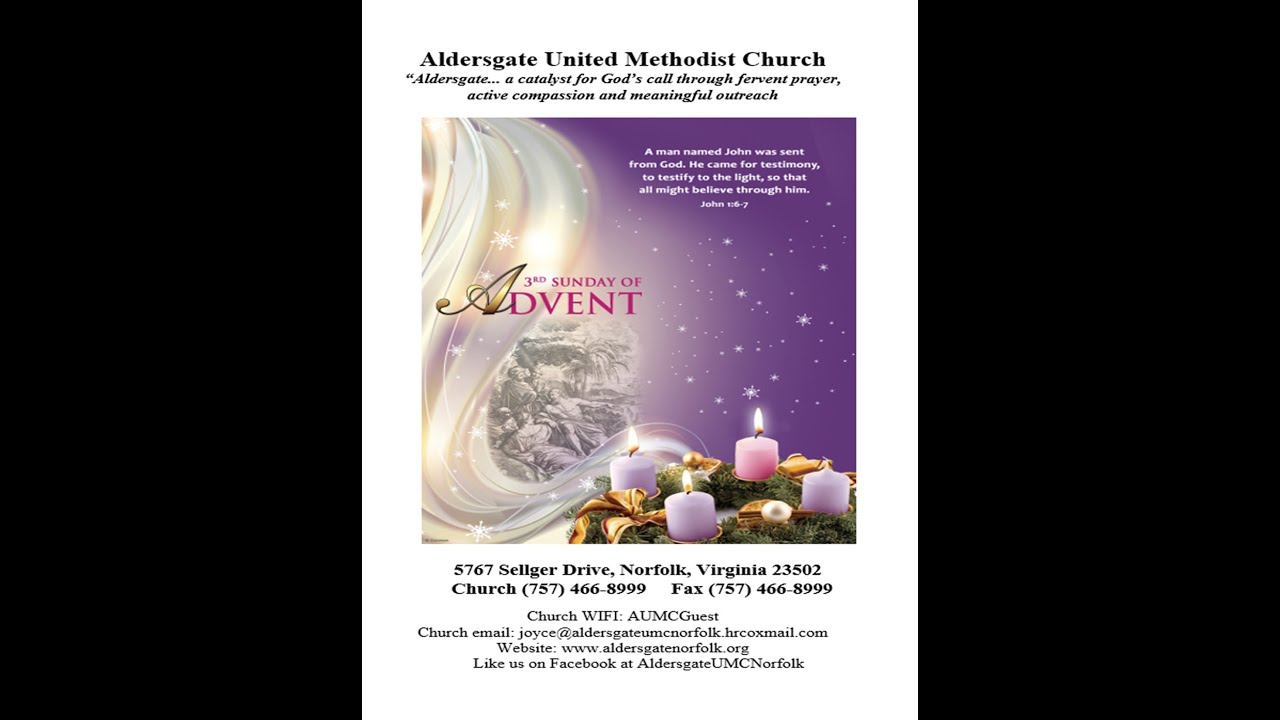 Worship Service for Sunday 15 December 2024 - YouTube