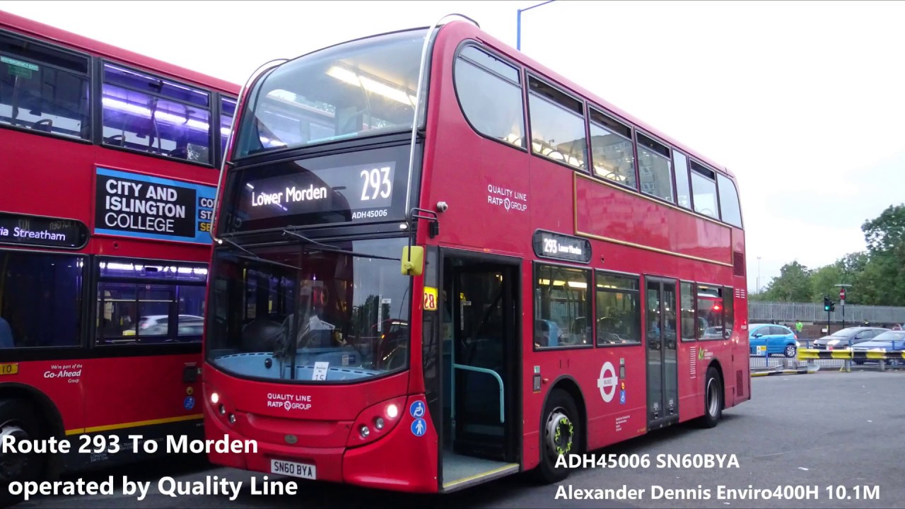 Journey On The 293 (ADH45006 SN60BYA) Alexander Dennis Enviro400H 10.1M ...