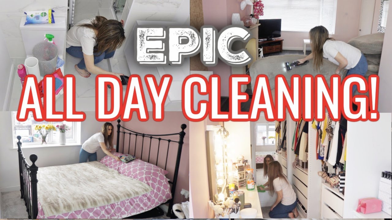 EPIC! CLEAN WITH ME ALL DAY LONG | CLEANING MOTIVATION - YouTube