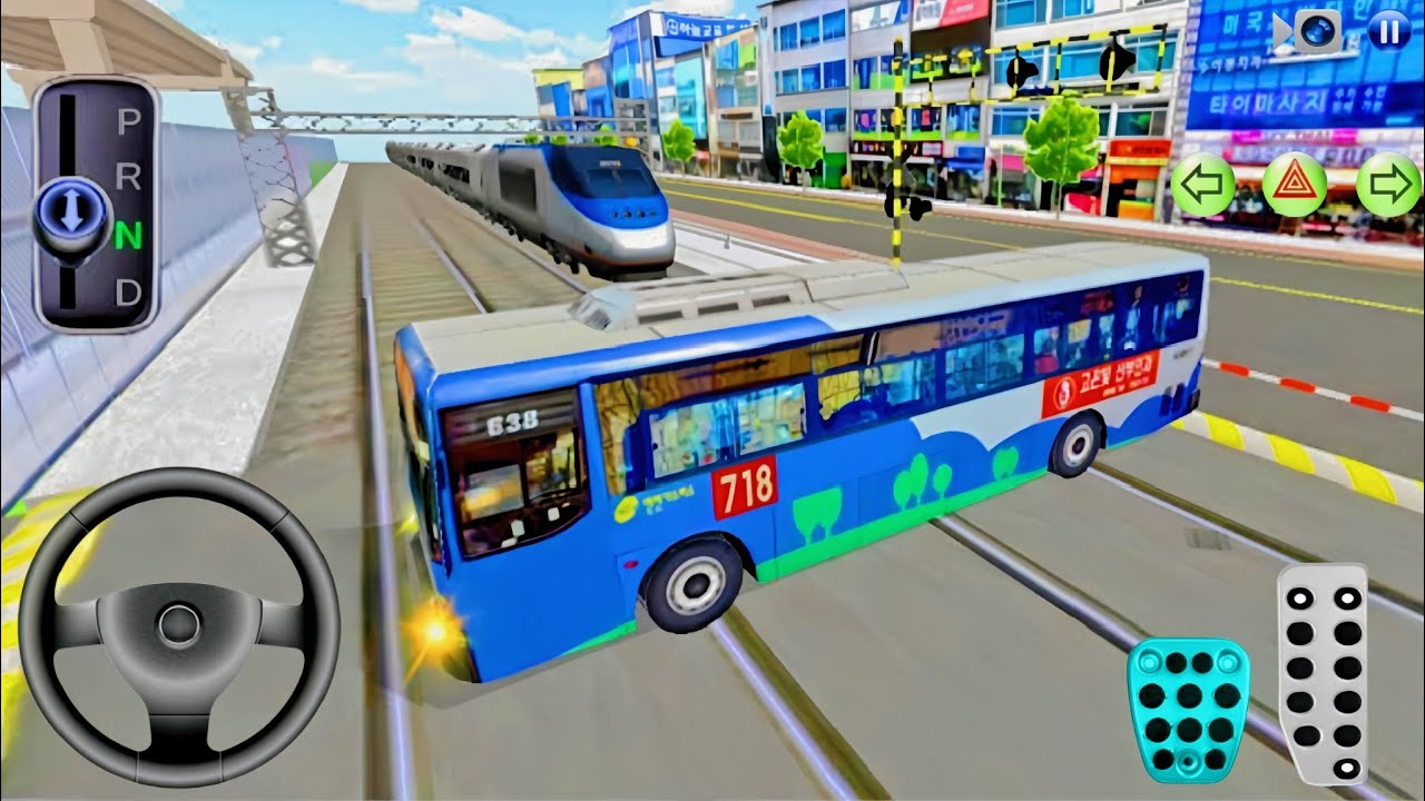 New Old Hyundai Bus Vs Train - 3D Driving Class 2025 Android Bus Game ...