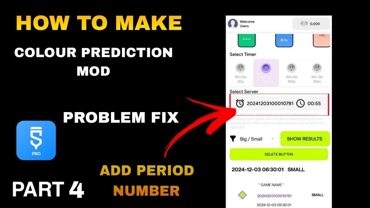 HOW TO MAKE COLOUR TRADING HACK ADD PERIOD NUMBER PROBLEM FIX || 4 PART ...