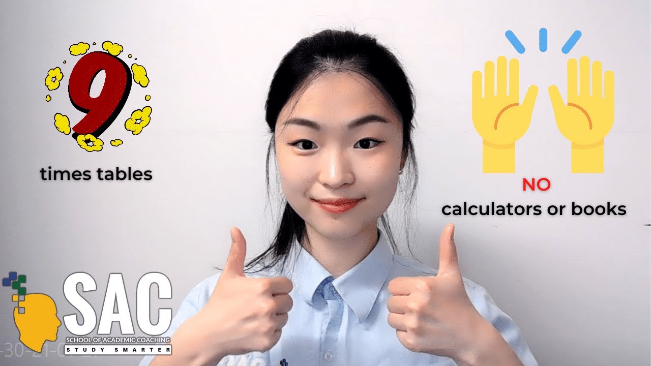 Learn your 9 Times Tables Using ONLY Your Hands - YouTube