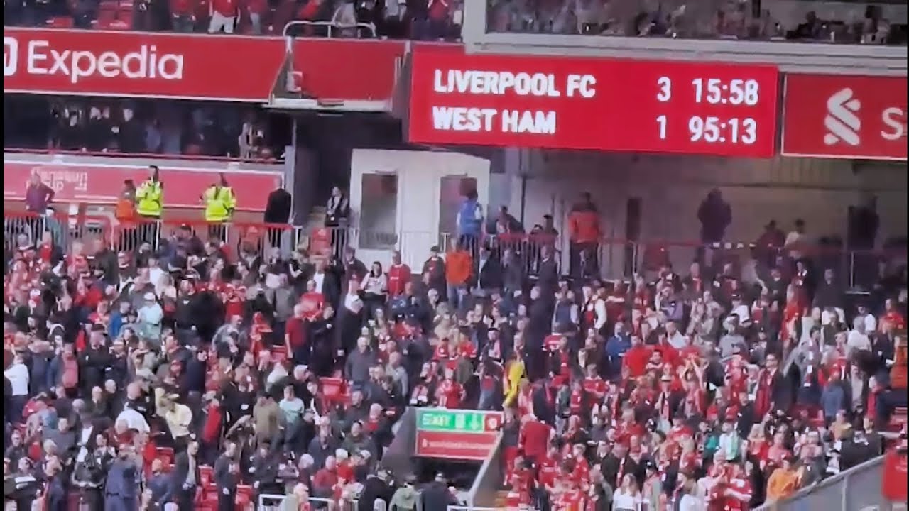 LFC songs and fan vids 🎦 from 🔴 Liverpool 3-1 West Ham - YouTube