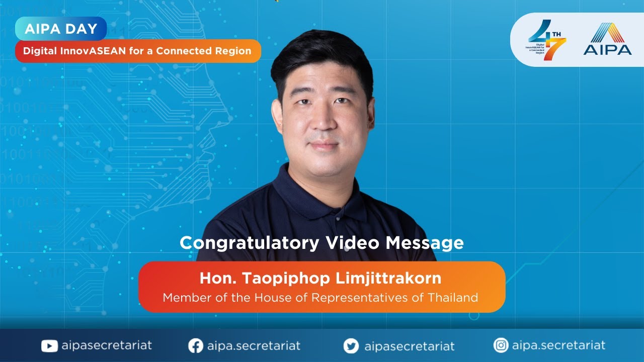 Happy 47th AIPA Day from Hon. Limjittrakorn, Member of the House of ...