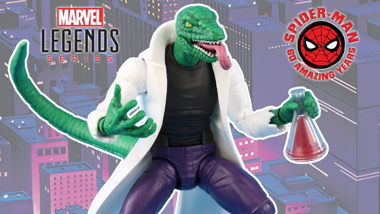 Marvel Legends LAGARTO Retro - Spider-Man Vintage Action Figure Review ...