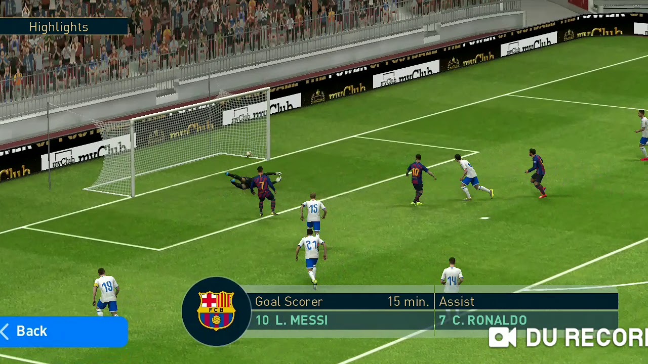 Goals in pes 19 mobile - YouTube