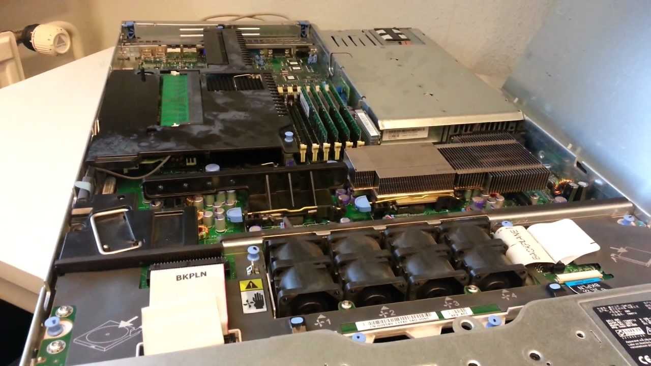 [HD] Dell PowerEdge 1850 shutdown and startup - YouTube