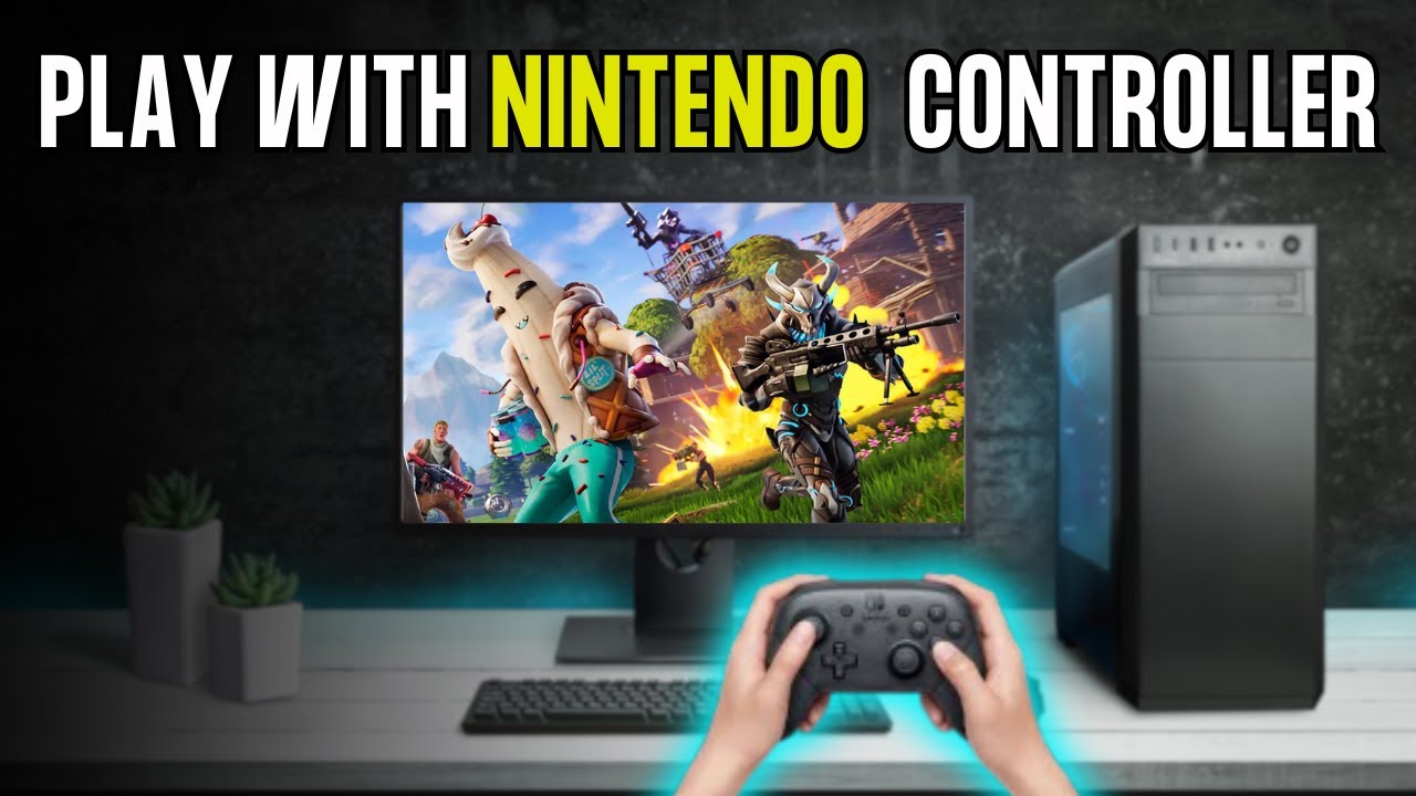 How To Play Fortnite with a Nintendo Switch Pro Controller on PC - YouTube