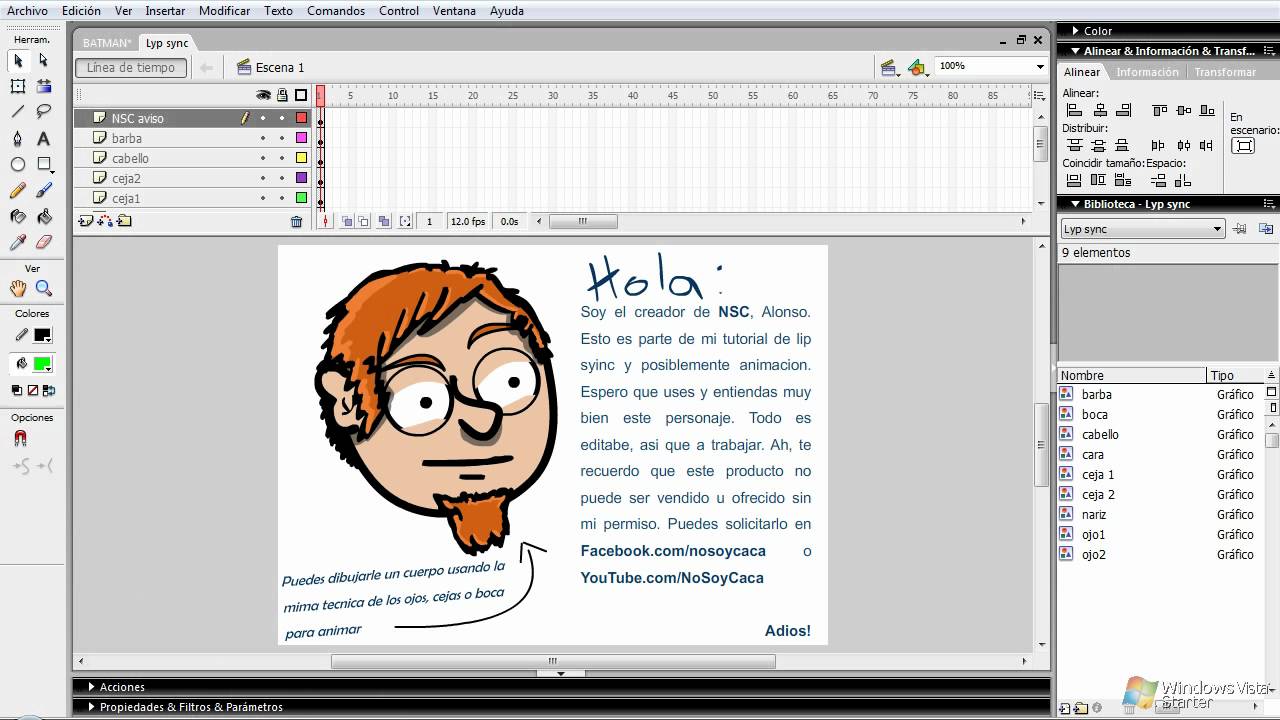 Tutorial Flash - Lip Sync basico (con descarga para Flash 8, CS3, CS4, CS5) - YouTube