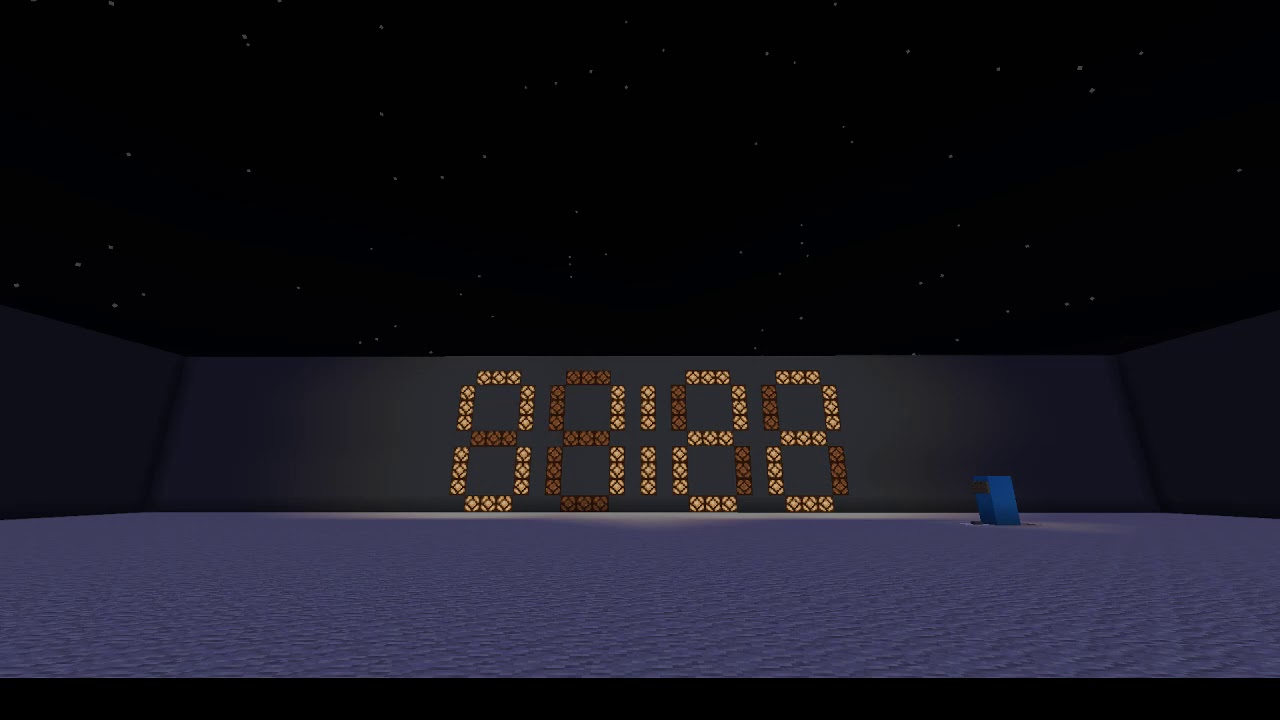 Minecraft Redstone Solid State Digital Clock Timer (Update! 2.2.2020 ...