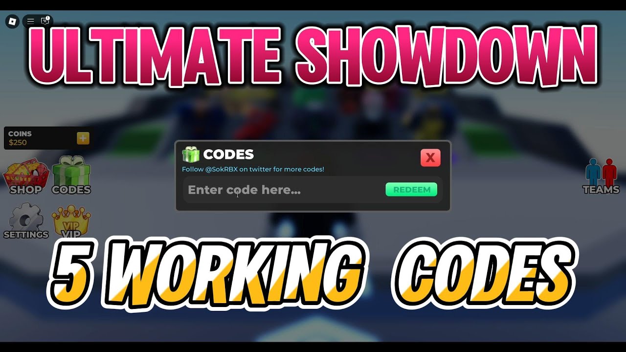 *NEW CODES* All Ultimate Showdown Working Codes for January 2025 - YouTube
