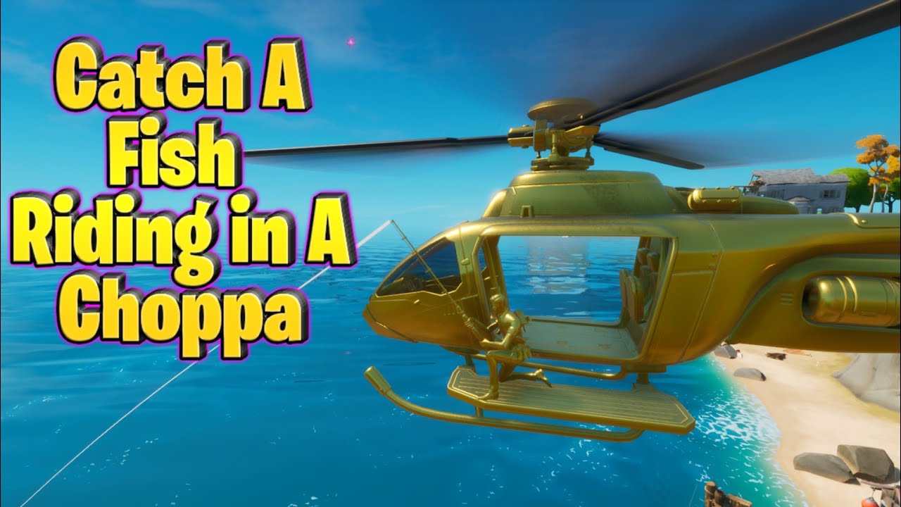 Catch A Fish while Riding in a Choppa Midas Mission - Fortnite - YouTube