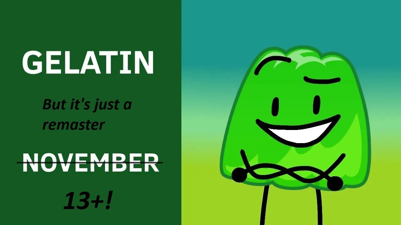 BFB Character of the Month: Gelatin (REUPLOAD) | REMASTERED IN 60FPS ...