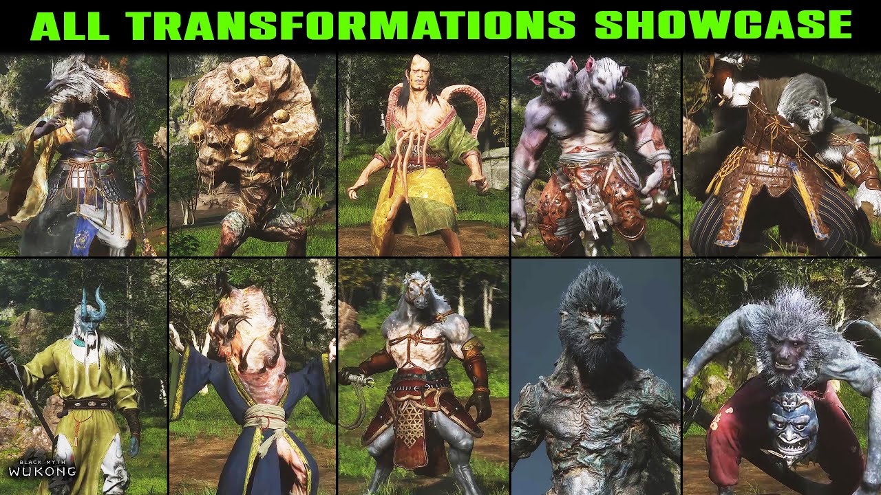 All Transformations SHOWCASE in Black Myth Wukong | BestTransformation ...