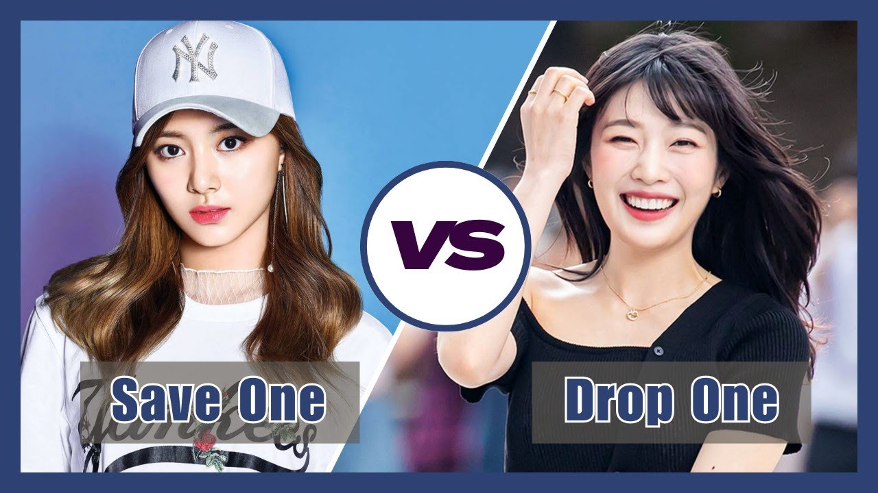 [K-pop] Save One vs Drop One Challenge (Twice vs Red Velvet Ver) - YouTube