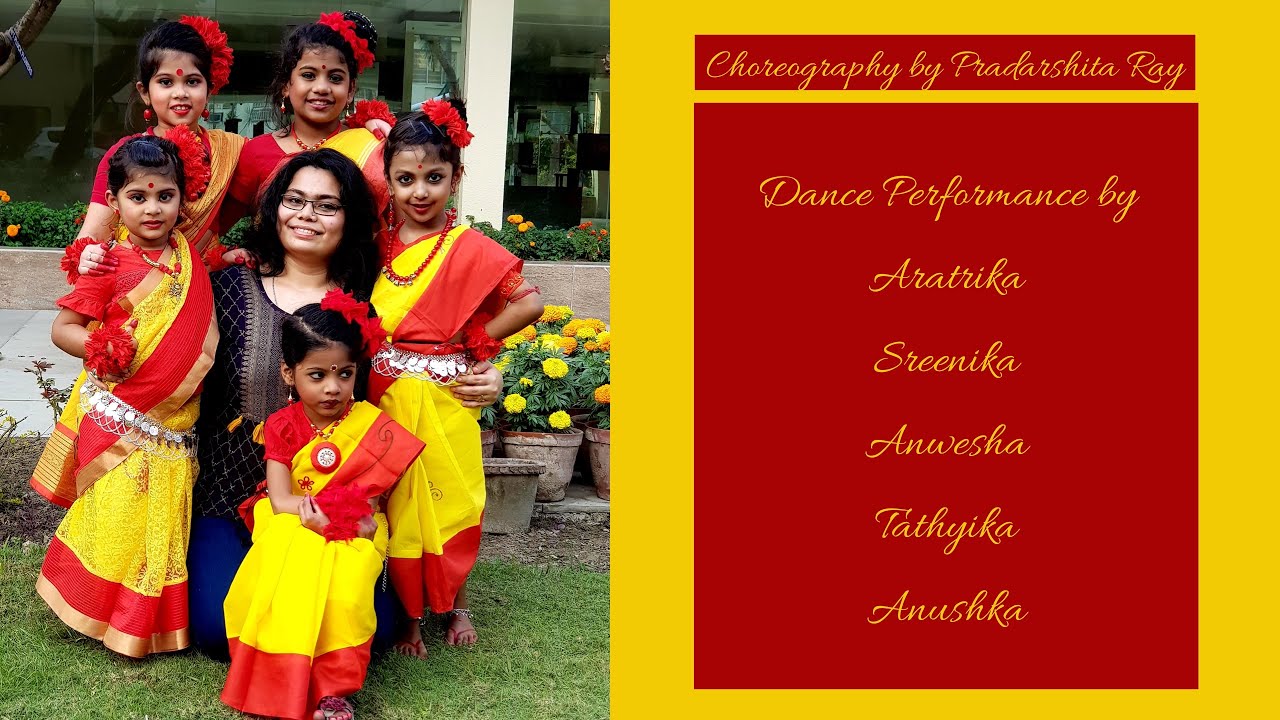 Dhitang Dhitang Bole ( Dance) II Pradarshita Ray || Aratrika , Sreenika ...